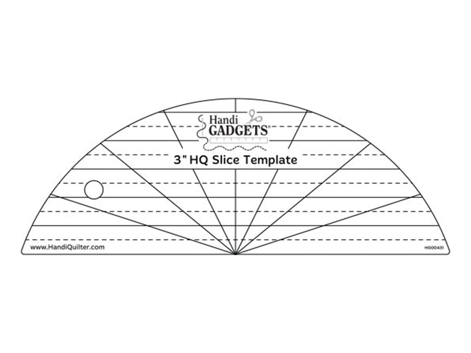 HQ SLICE TEMPLATE, 3 INCH – Beckie's Sewing Center