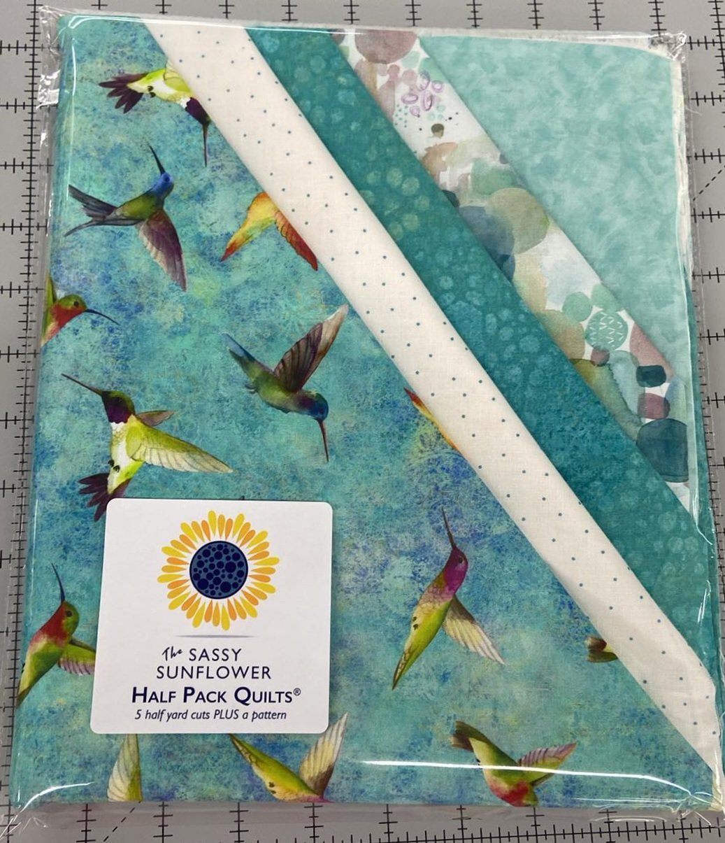 Hummingbird Teal Half Pack – Beckie's Sewing Center