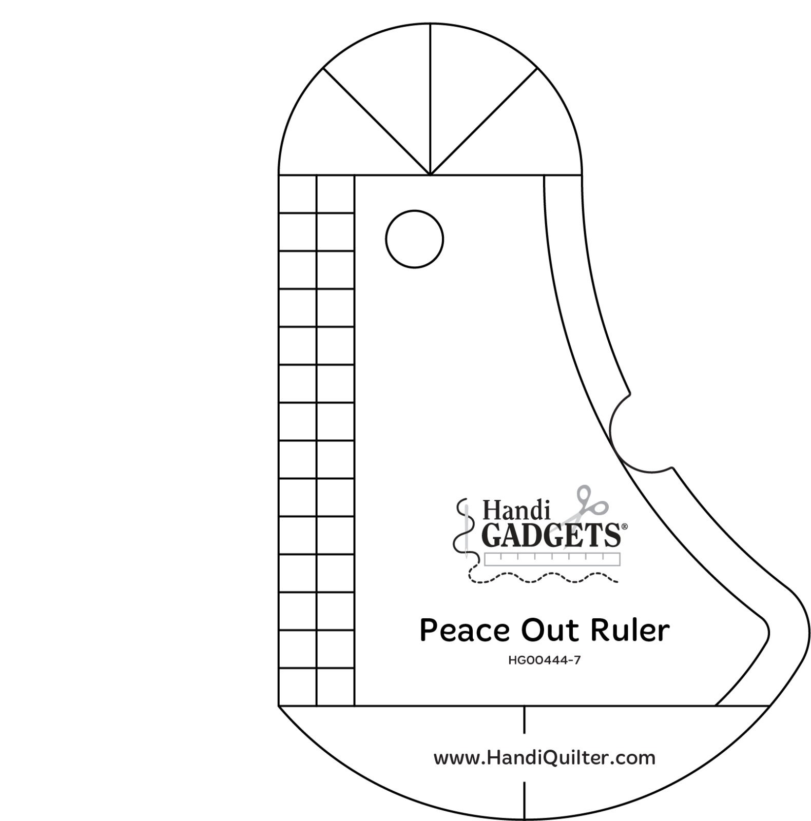 HQ Peace Out Ruler – Beckie's Sewing Center