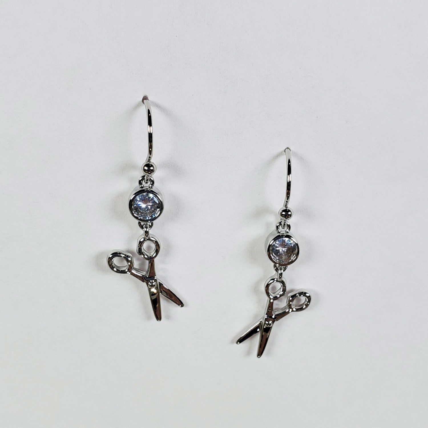 Scissor Drop Earring Silver – Beckie's Sewing Center