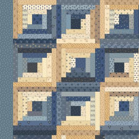 Blue Log Cabin – Beckie's Sewing Center