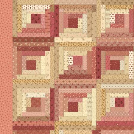 Pink Log Cabin – Beckie's Sewing Center