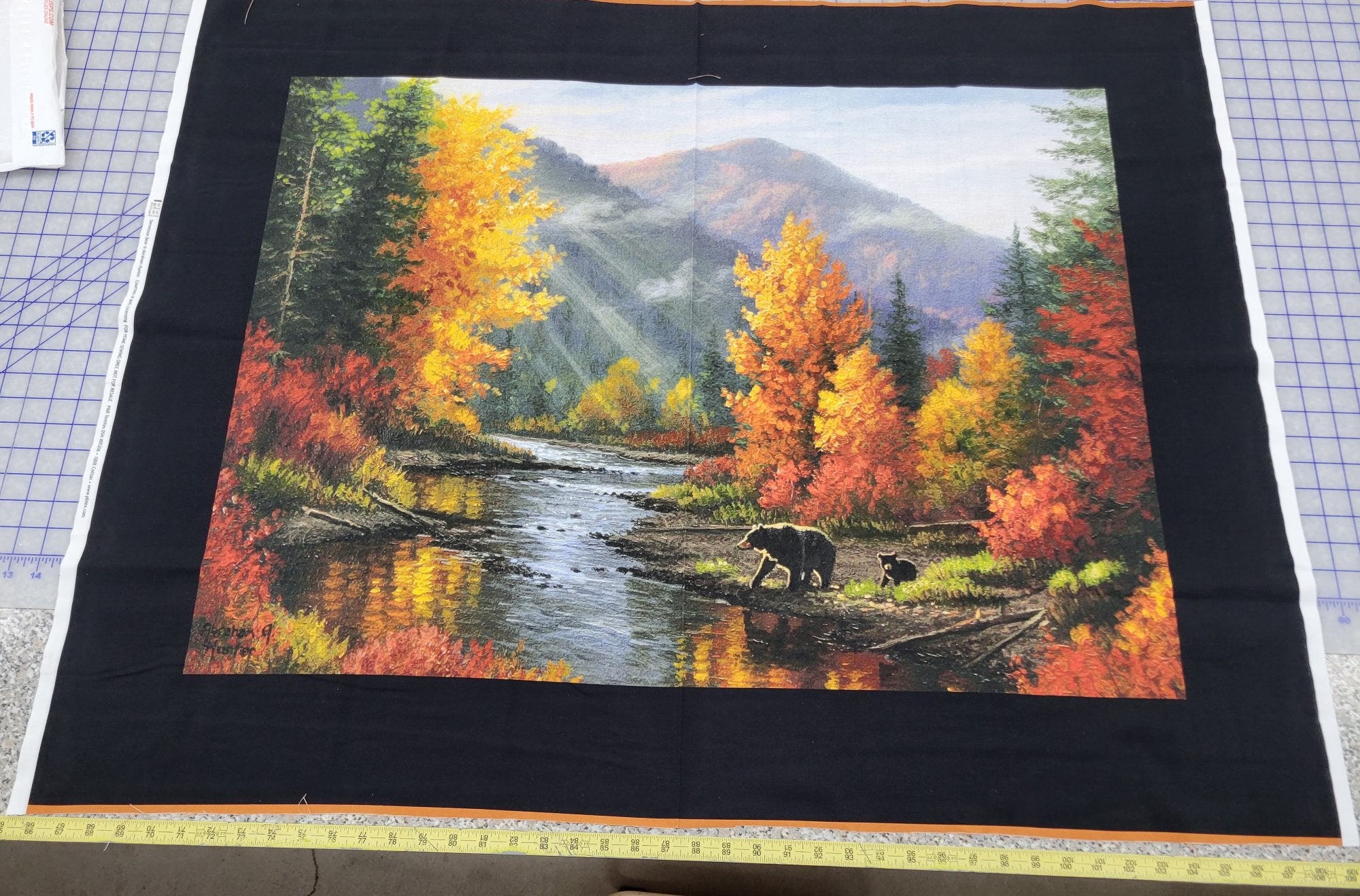 Fall Bear Panel - Fall – Beckie's Sewing Center