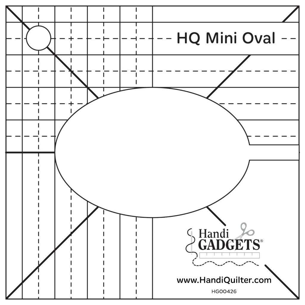 HQ Mini Oval Template – Beckie's Sewing Center